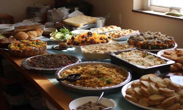 Printable Flyer - Potluck for Sanctus Ajax: 25th Anniversary